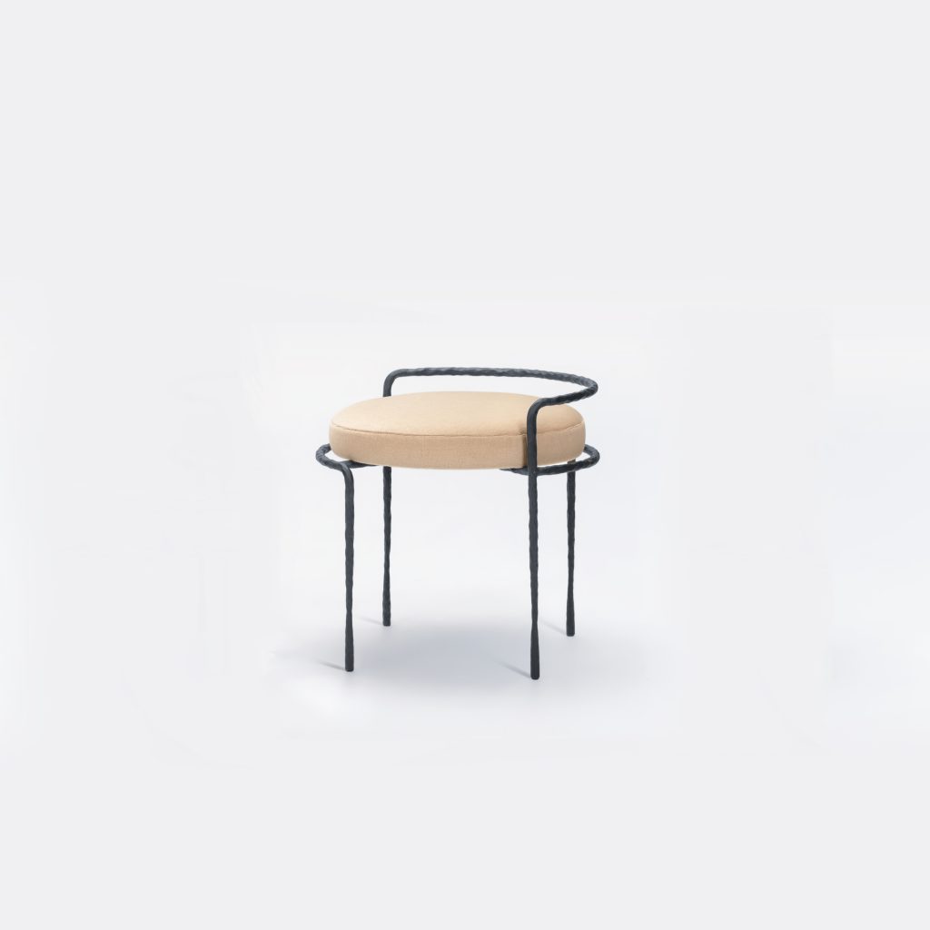 Studio Paolo Ferrari | Hammered Metal Stool – Colony